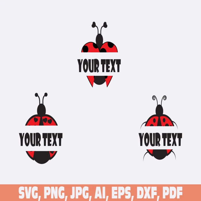 lady bug svg png, lady bug name frame svg, ladybug seamless, birthday ...